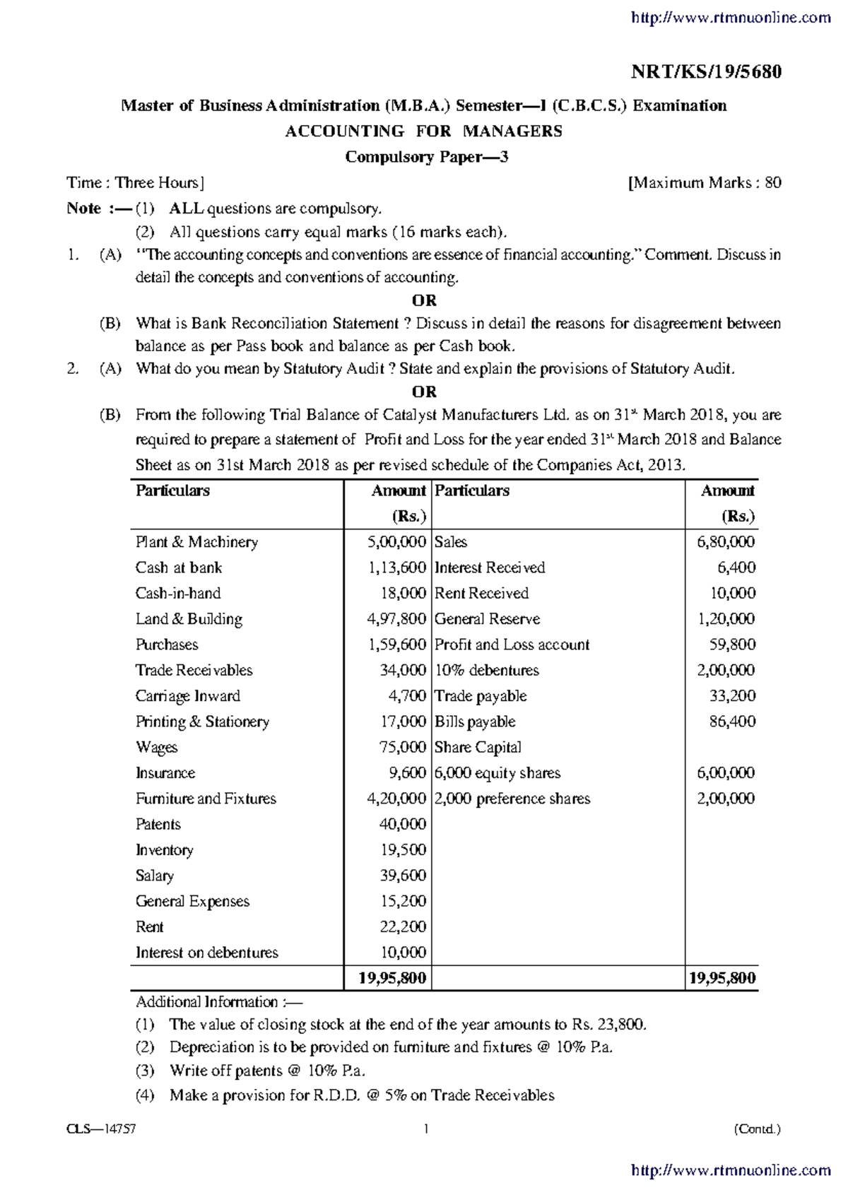 Mba-1-sem-accounting-for-managers-p3-5680-summer-2019 - NRT/KS/19 ...
