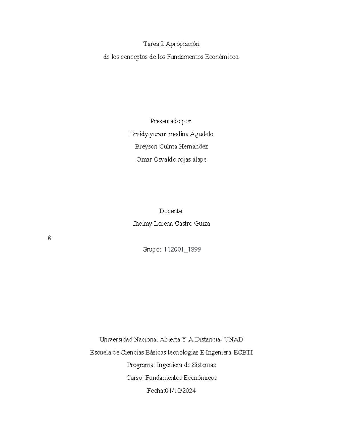Tarea 2 Apropiacion de los conceptos de los fundamentos de la economia ...