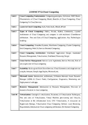 Lecture Plan of the design and analysis of algorithm - Design and ...