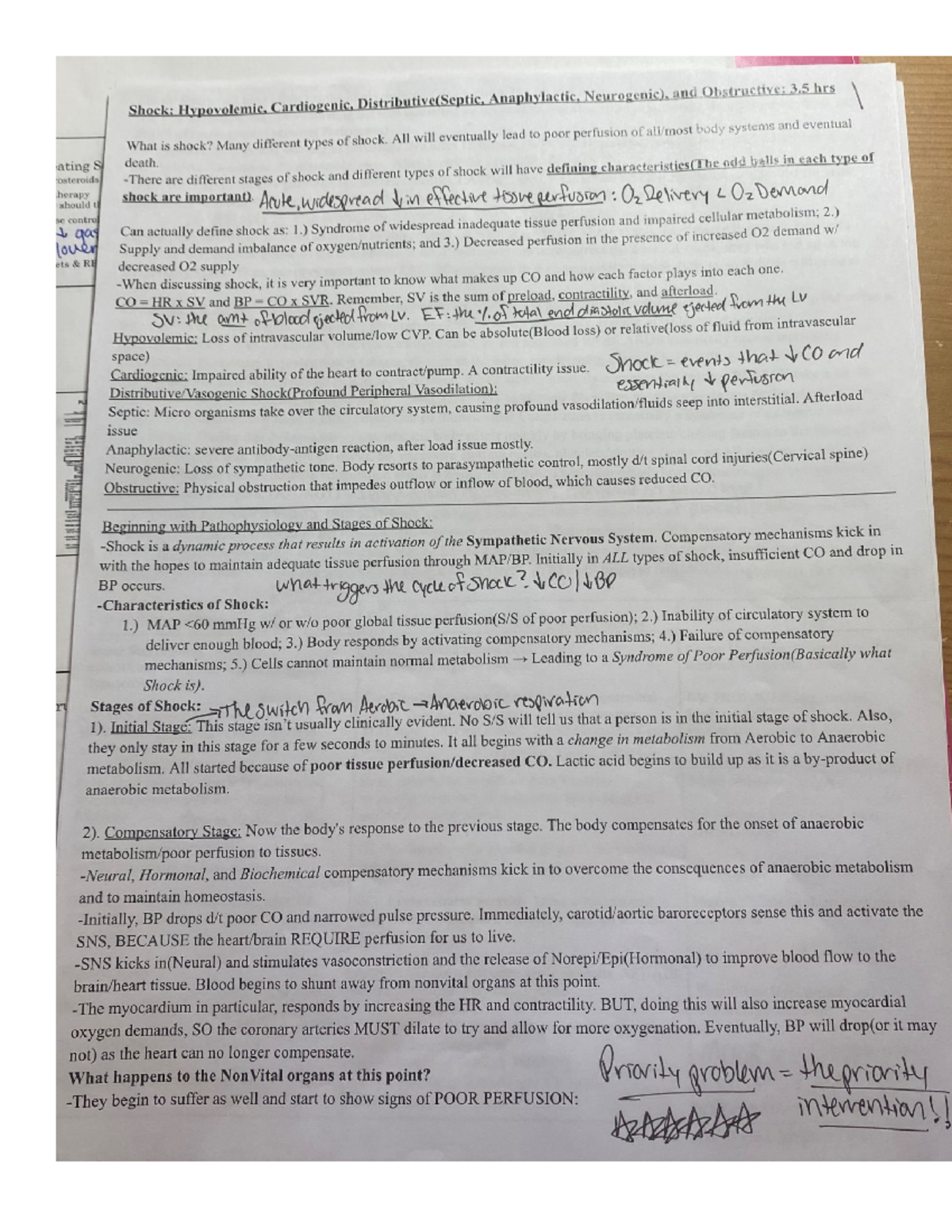 Shock Last Year Notes - N/A - ccu 22 - Studocu