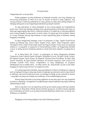 Aralin 5 - for references only - Paaralan : Calapandayan Integrated ...