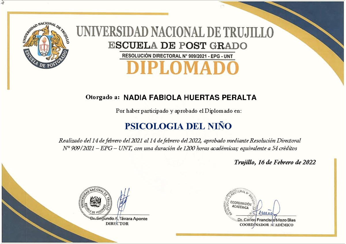 Nadia Fabiola Huertas Peralta- Psicologia DEL NIÑO - decho civil ...