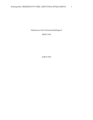 TTU HDFS 3306 Healthy Learning Environments Paper - Running head ...