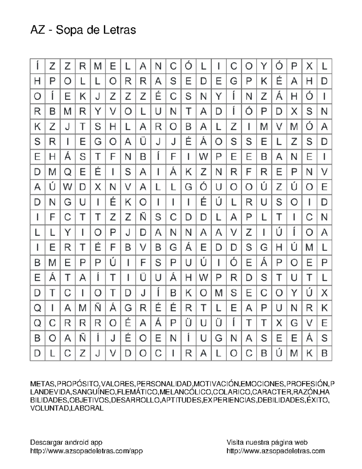 Download - habilidades verbales - AZ - Sopa de Letras - Studocu