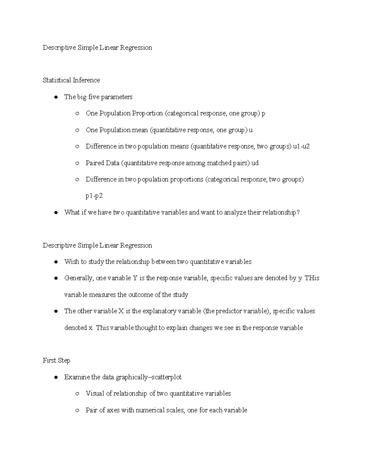 Lecture 20- Descriptive Simple Linear Regression - Descriptive Simple Linear Regression ...