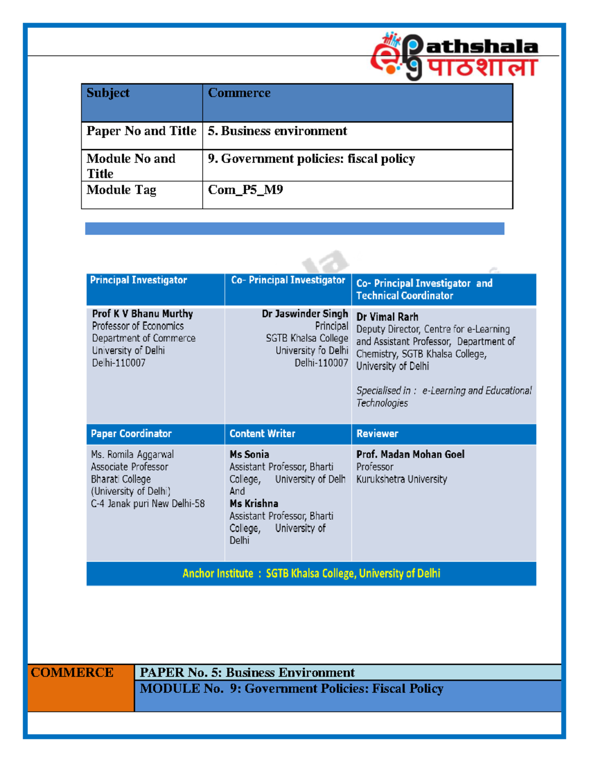 1455604043 COM P5 M9 E-text - COMMERCE PAPER No. 5: Business ...