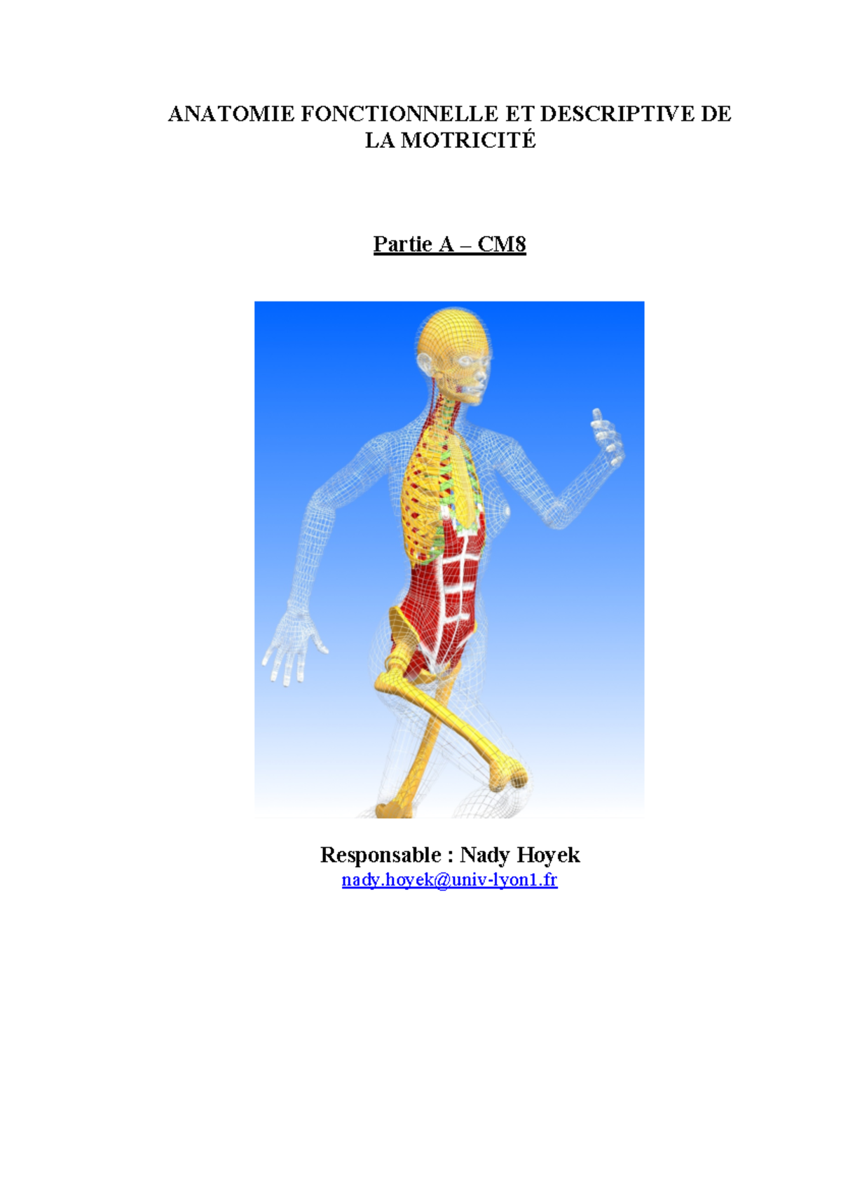 CM8 - Cours magistral d’anatomie - ANATOMIE FONCTIONNELLE ET ...