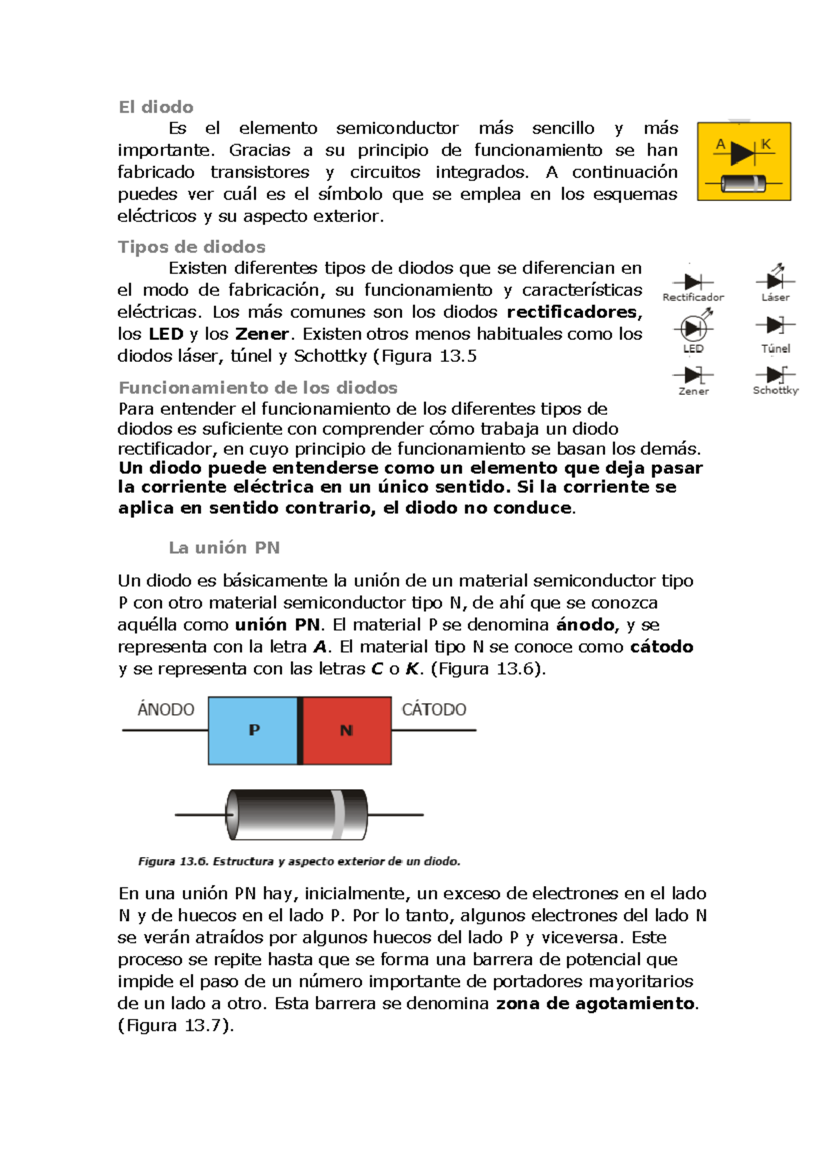 El diodo 064039 - Bdbdbdbd - El diodo Es el elemento semiconductor más ...