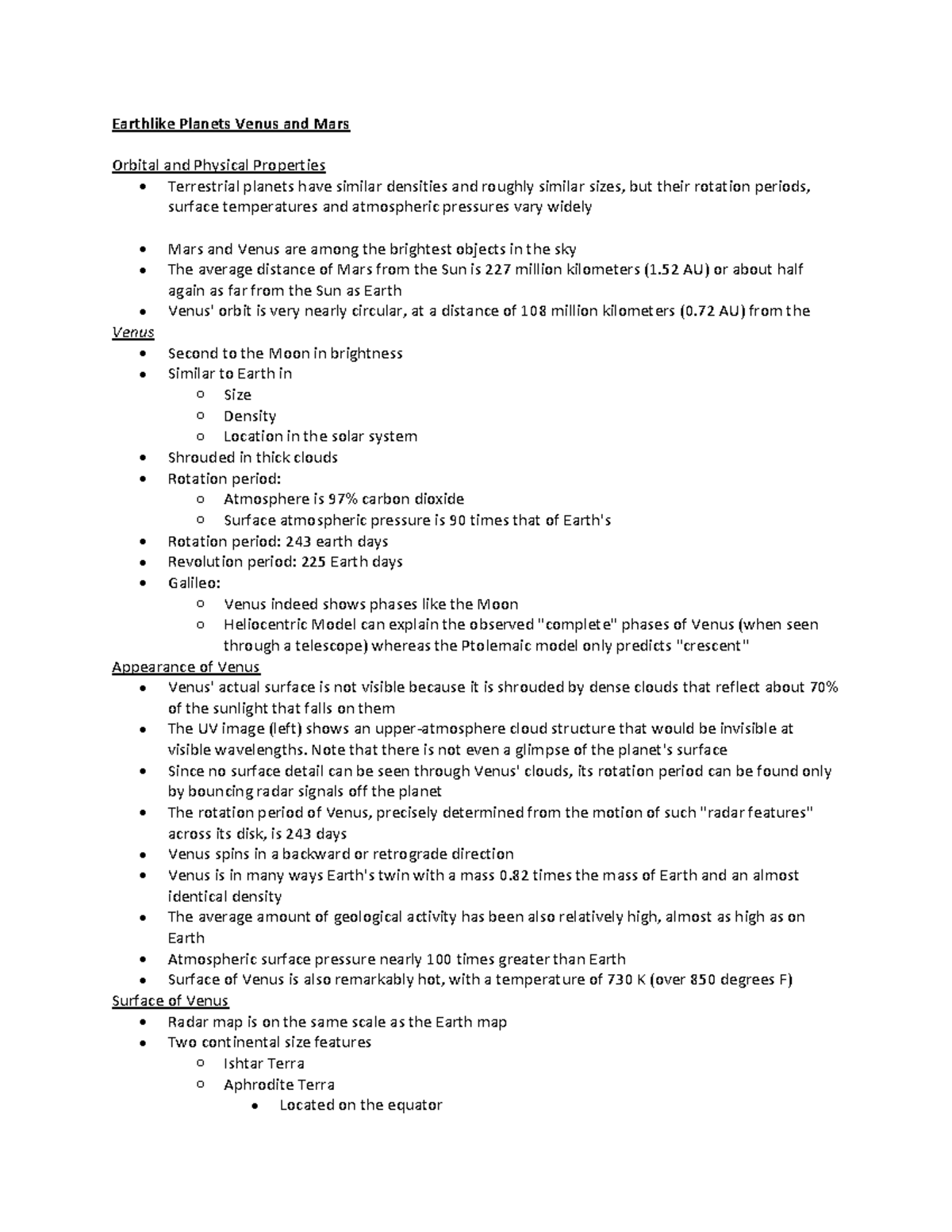 Earthlike Planets Venus and Mars - Earthlike Planets Venus and Mars ...
