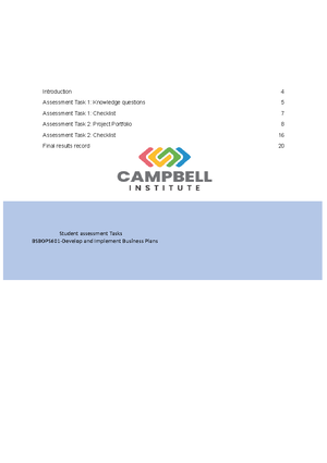 Bsbops 601 Project Portfolio - Project Portfolio BSBOPS601-Develop and ...