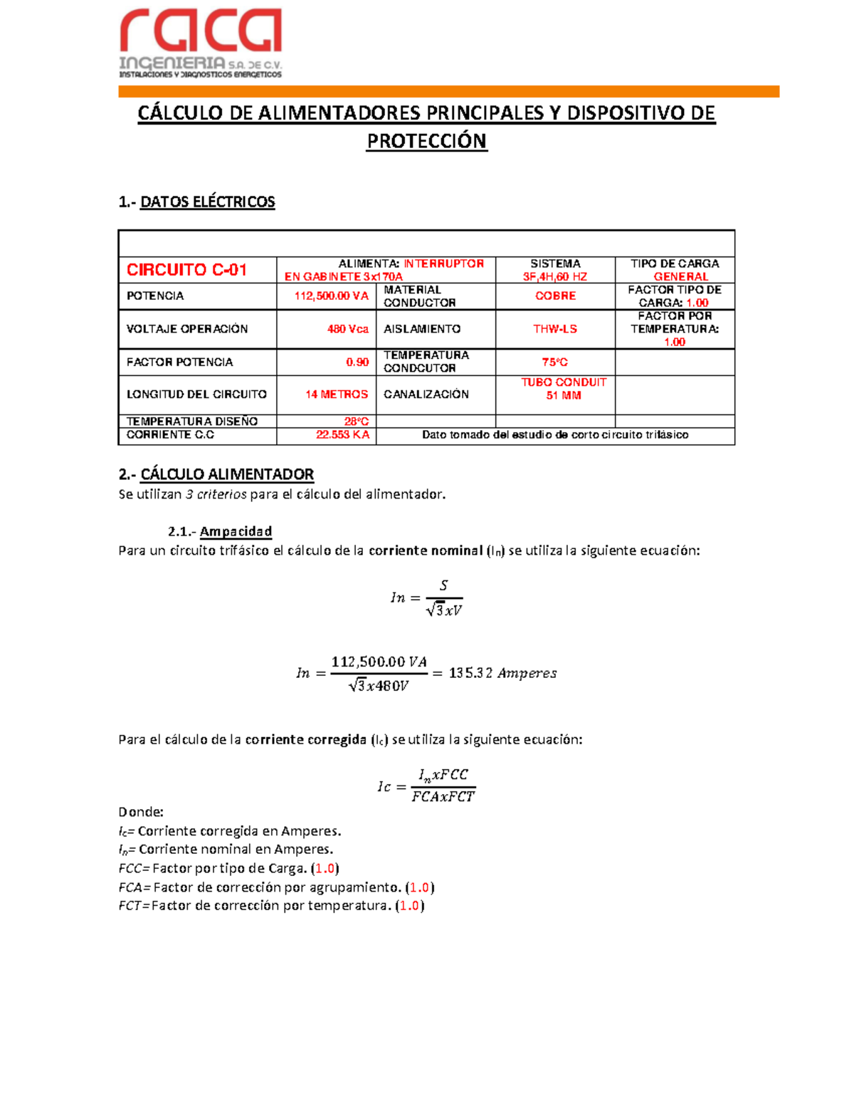 Calculo DE Alimentadores Principales Y D - Warning: TT: undefined function: 32 Warning: TT ...