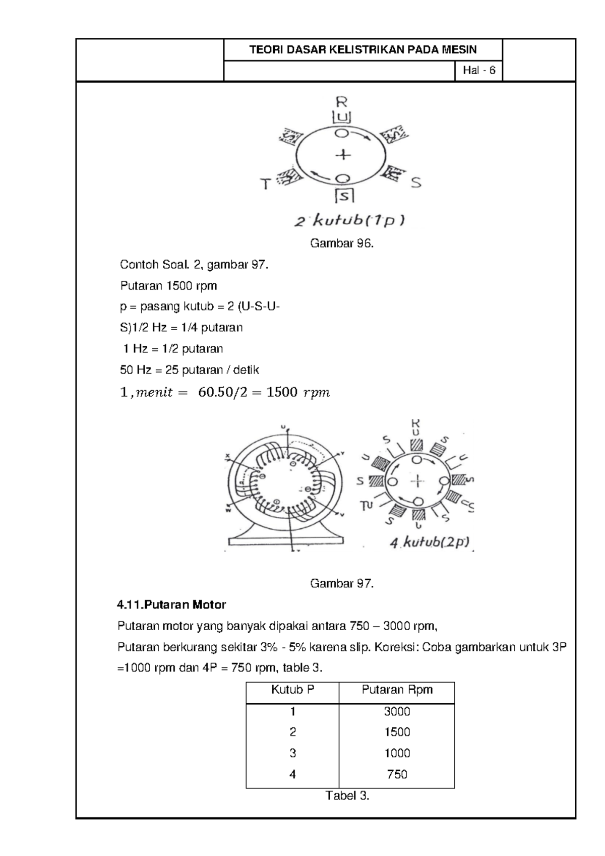 Materi listrik 3 - Putaran Motor, Arahan Putaran Motor - Hal - 6 Gambar ...