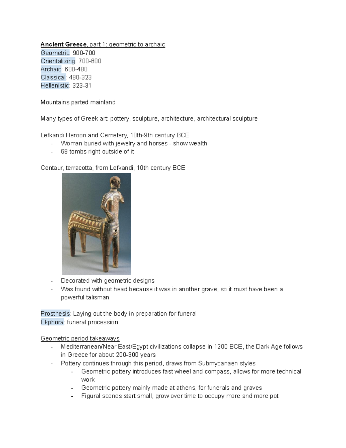 Ancient Greece - Studocu