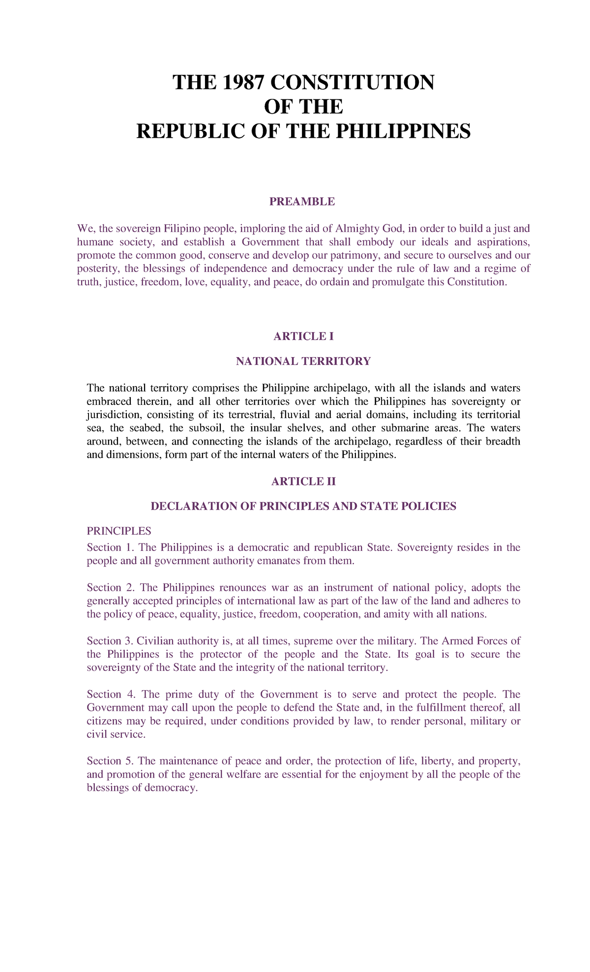 1987constitution - constitutional 1-2 - THE 1987 CONSTITUTION OF THE ...