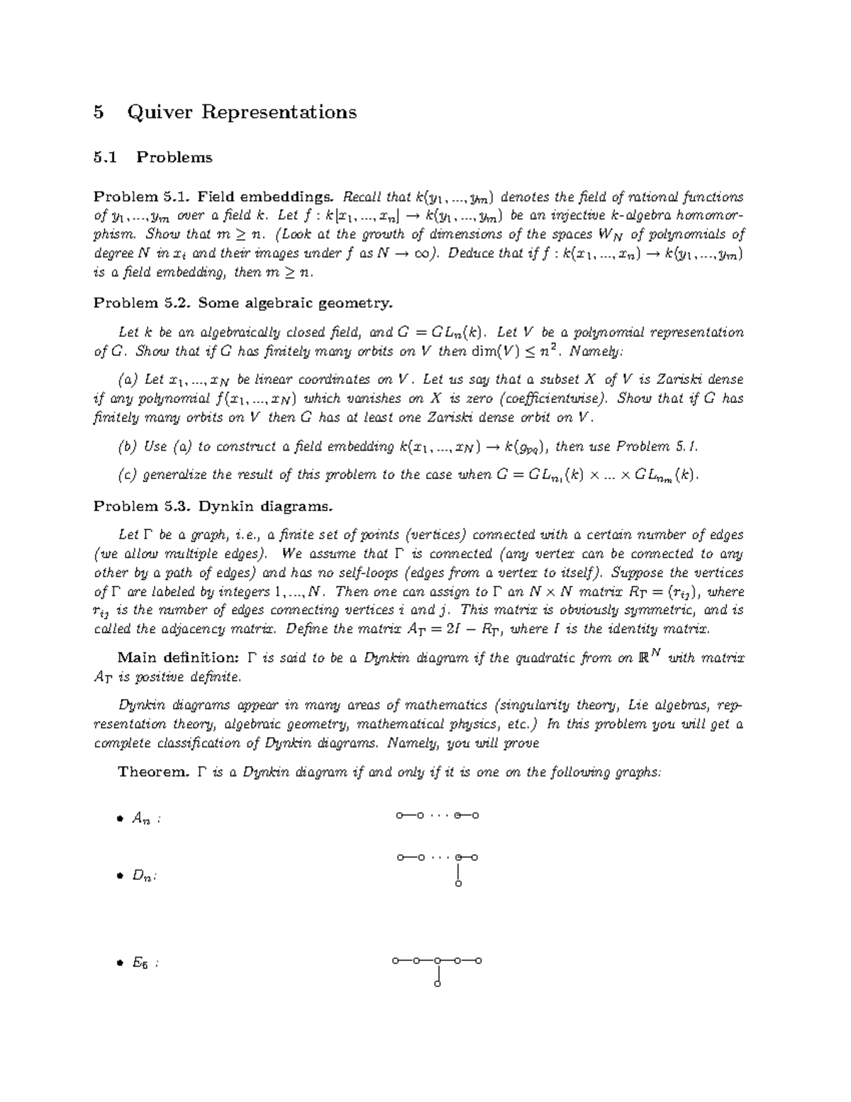 Chapter 5: Quiver Representations (PDF) - 5 Quiver Representations 5 ...