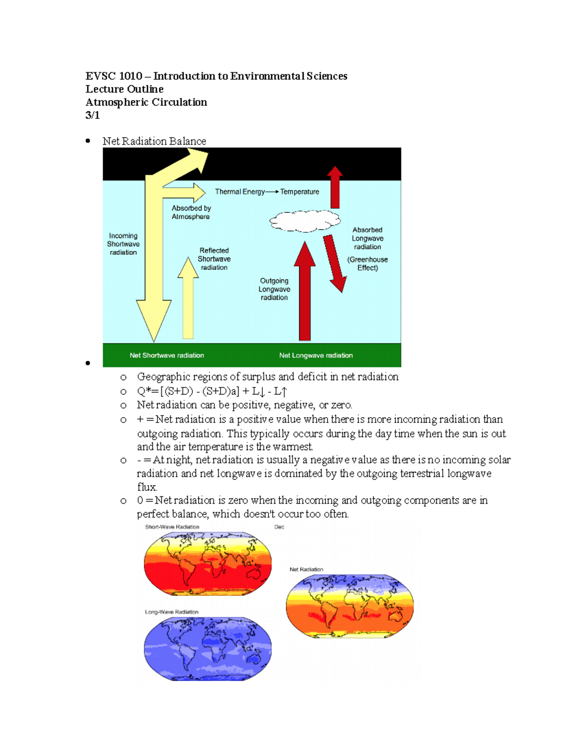 Atmospheric Circulation - EVSC 1010 – Introduction to Environmental ...