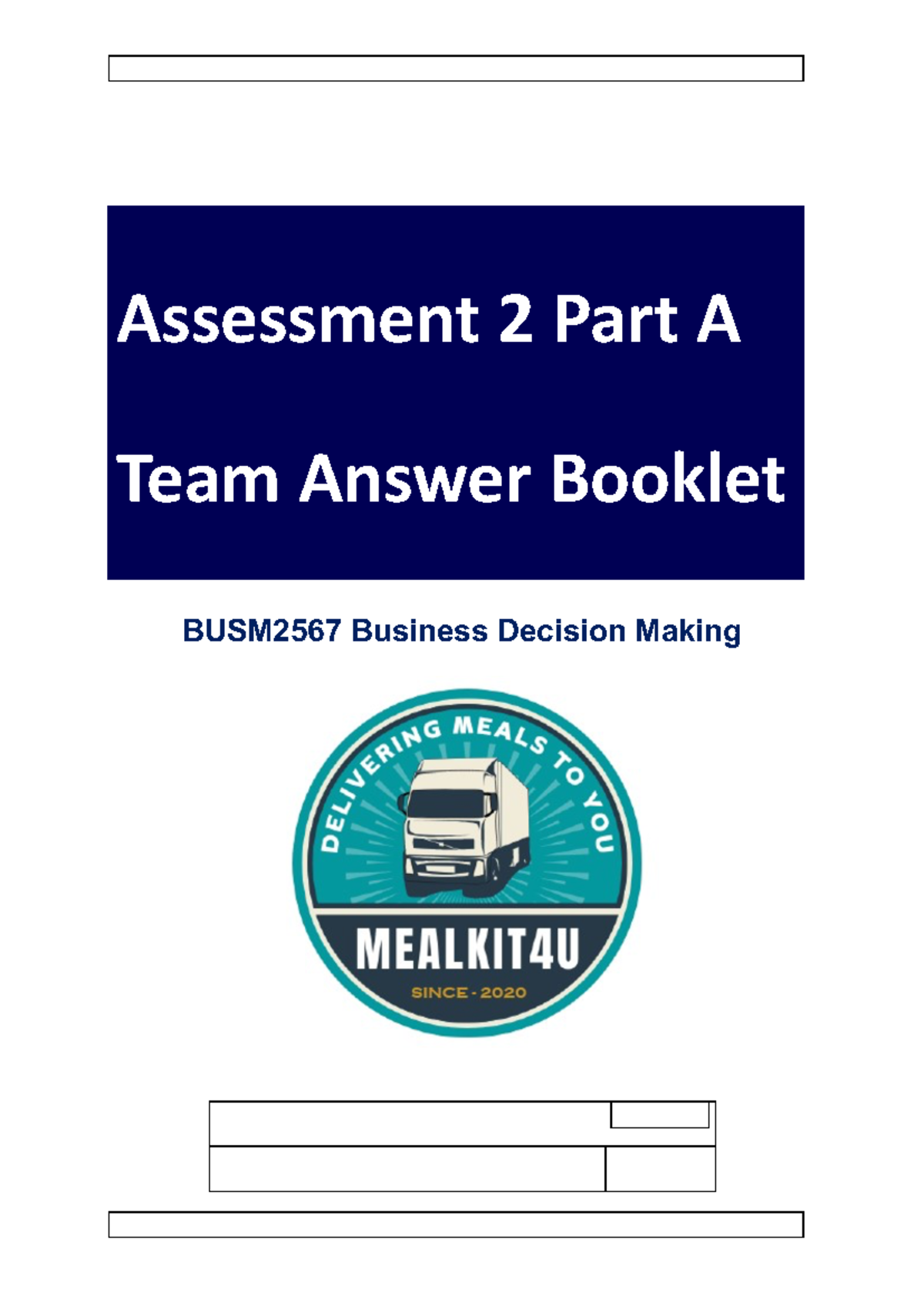 Asessment 2 Part A - Assessment 2 PART A - Assessment 2 Part A Team ...