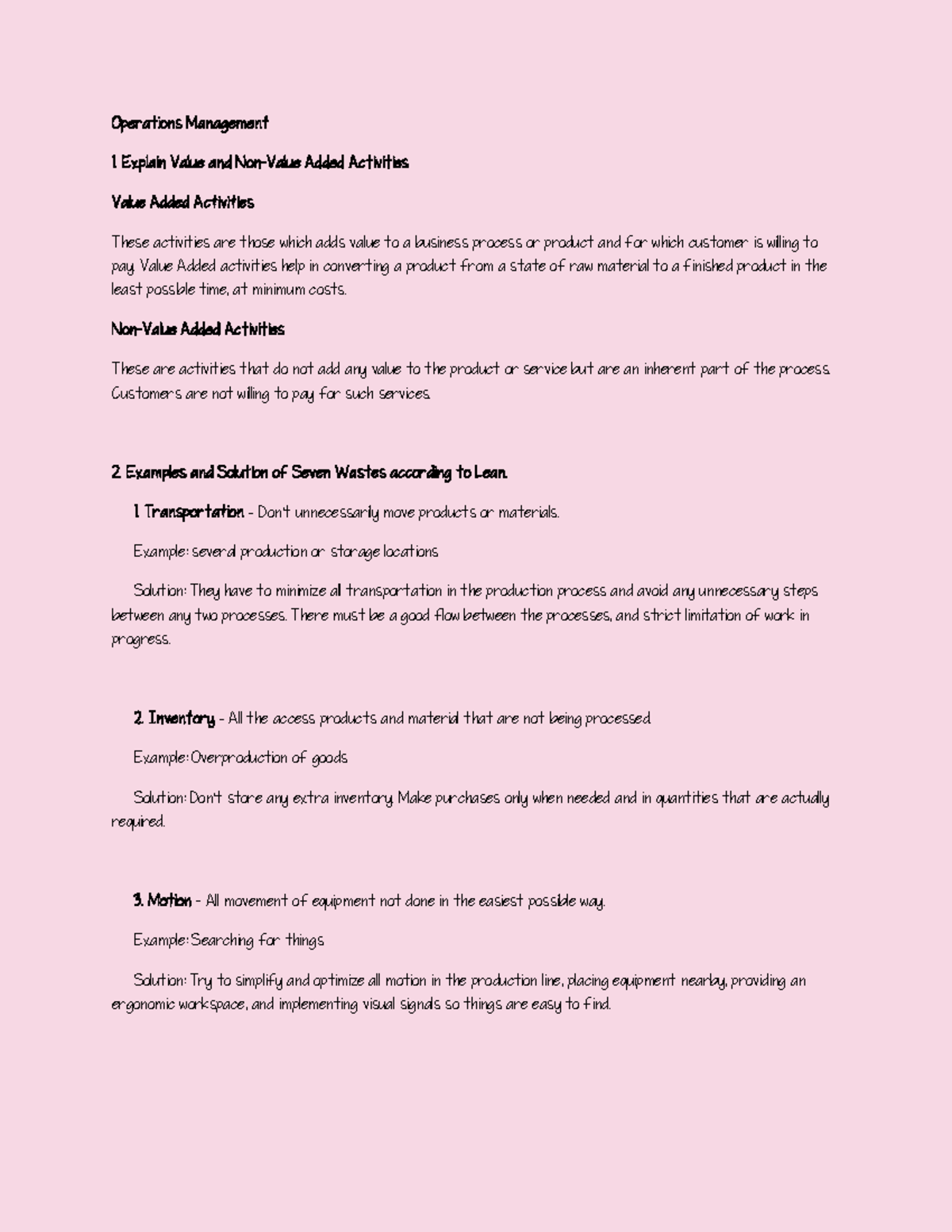 2. Operations Management lecture notes 3 - O perationsM anagem ent 1 .E ...