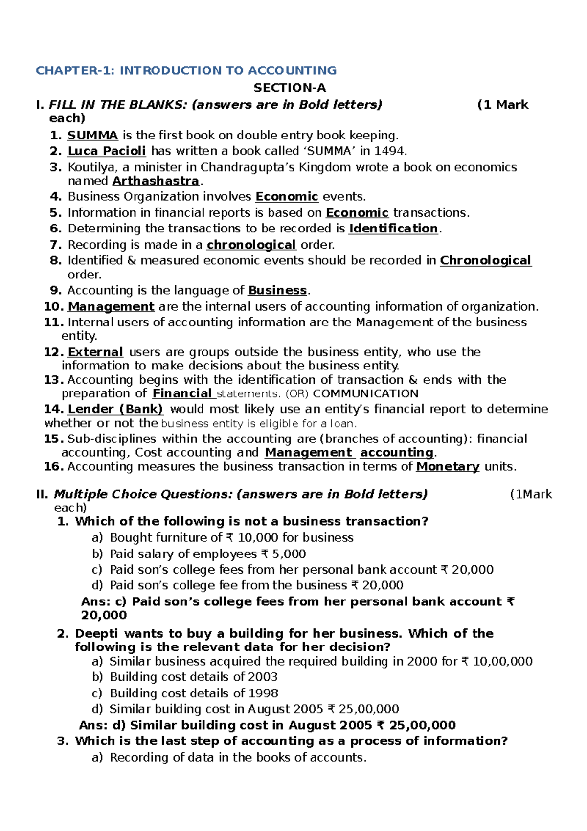 Copy-1 pu accountancy theory notes-2 - CHAPTER-1: INTRODUCTION TO ...