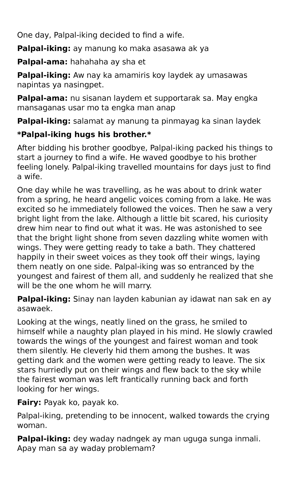 PPC Script - Philippine Popular Culture - One day, Palpal-iking decided ...