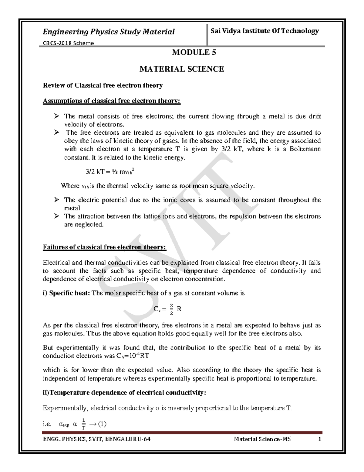 ENGG Physics Module 5 - This contain the information about MATERIAL ...