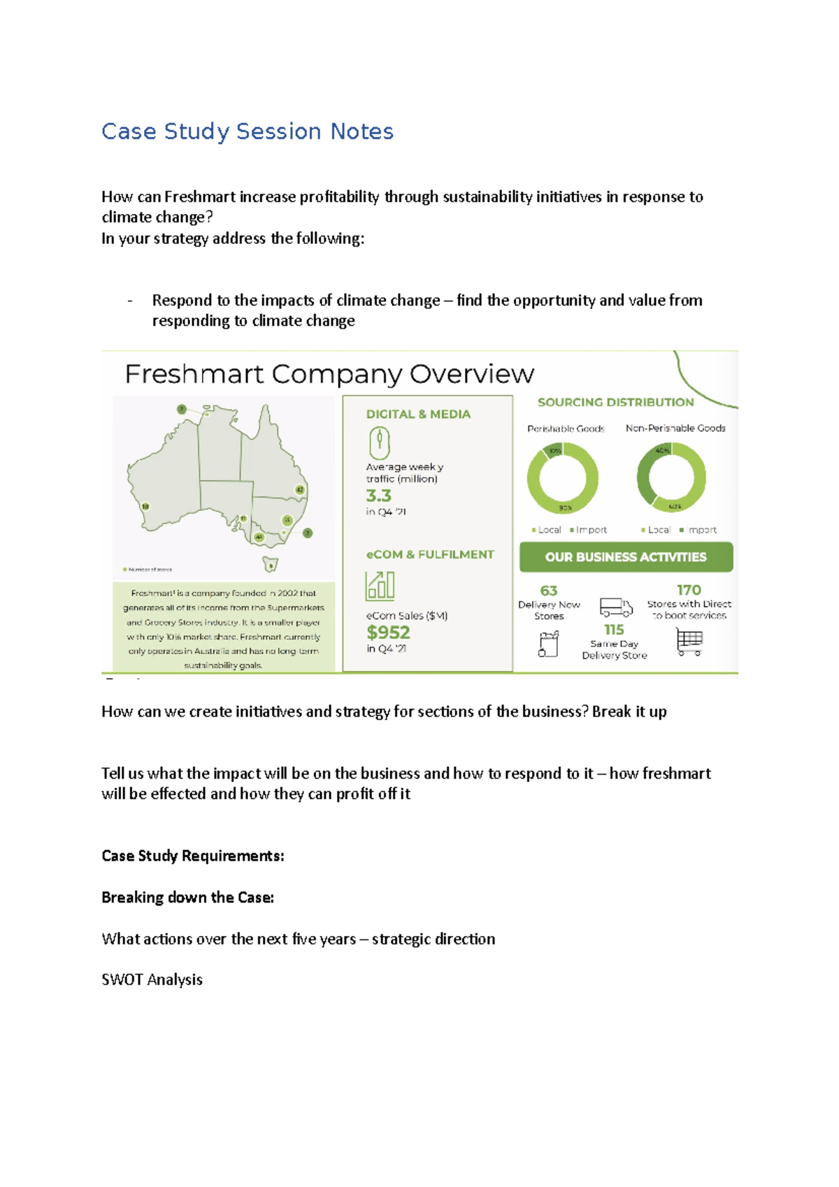 Case Study Session Notes - Studocu