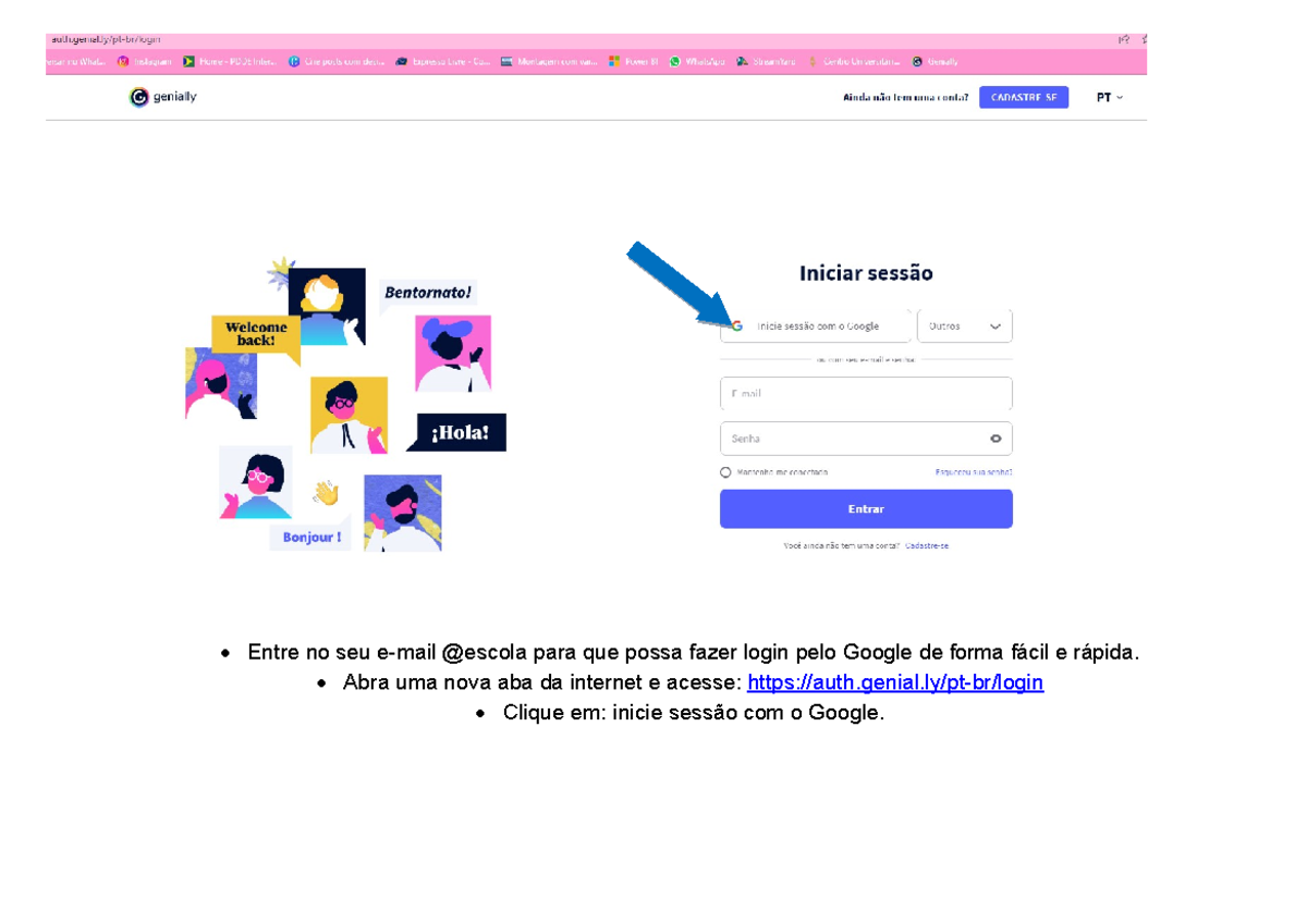 Genially tutorial - Montar apresentações - Entre no seu e-mail @escola ...