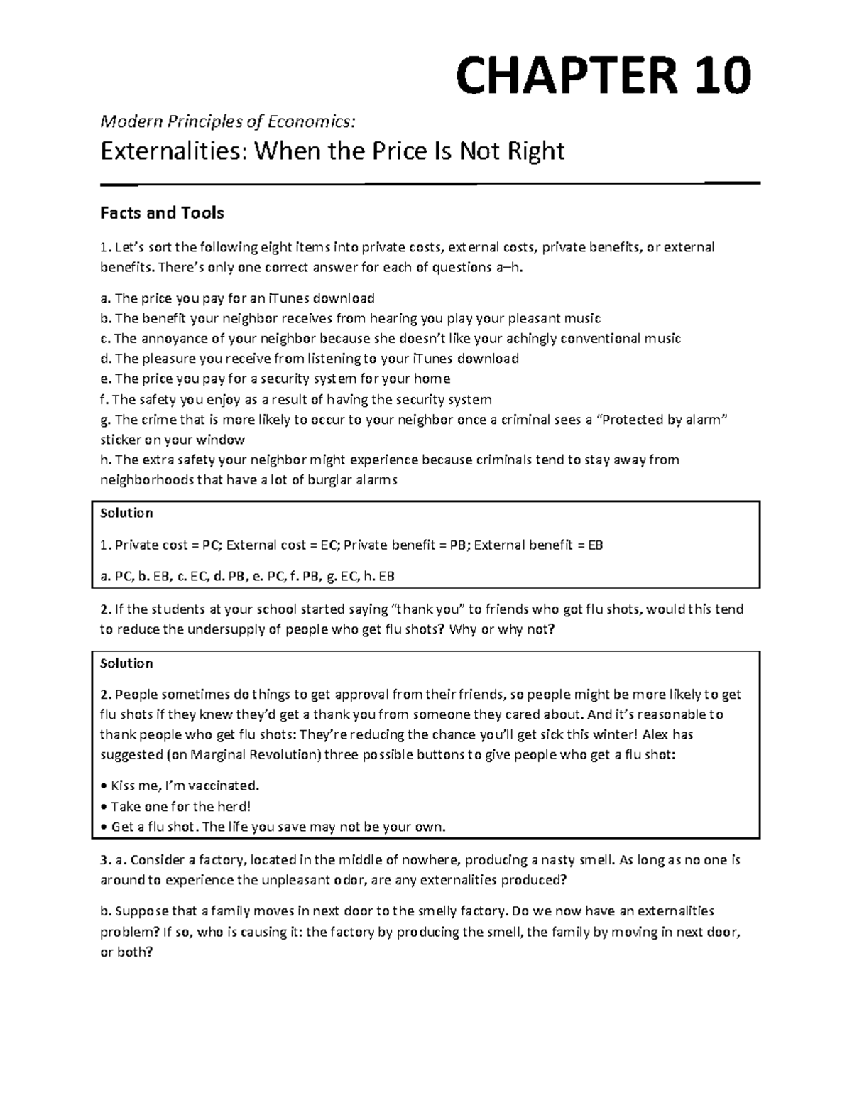 Chapter 10 Solutions - CHAPTER 10 Modern Principles of Economics ...
