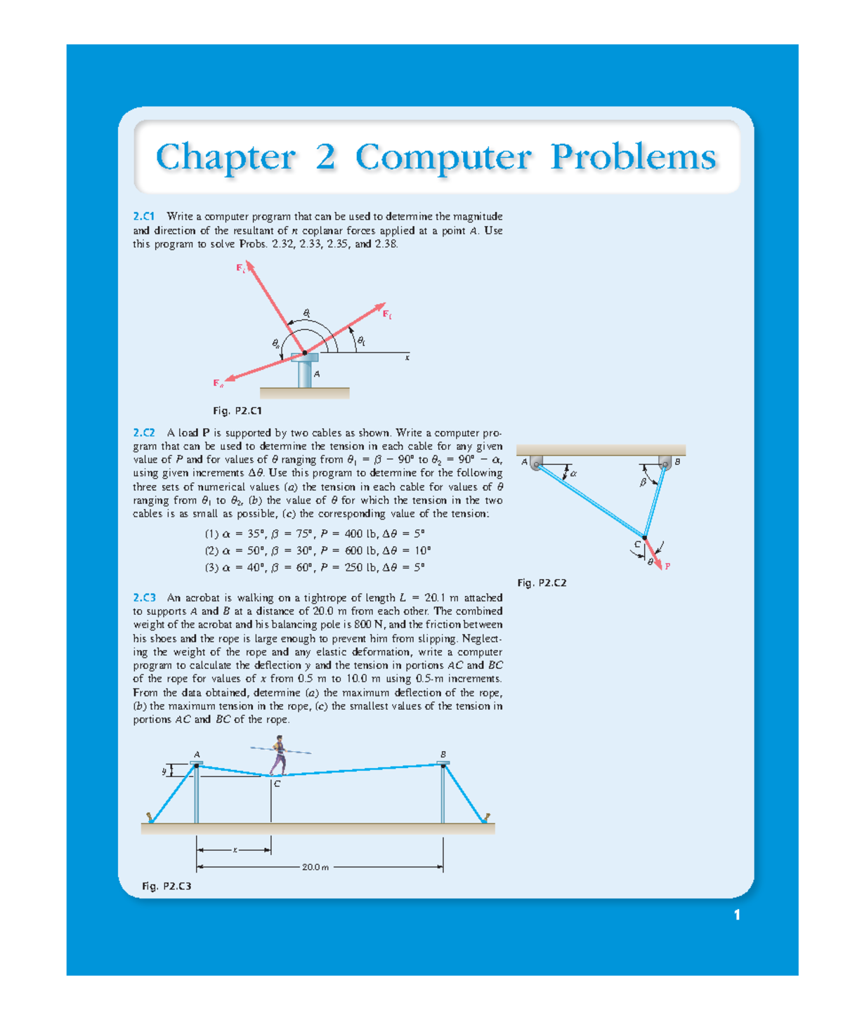Bee87302 Computer Problem CH2 - 1 2 Write a computer program that can ...