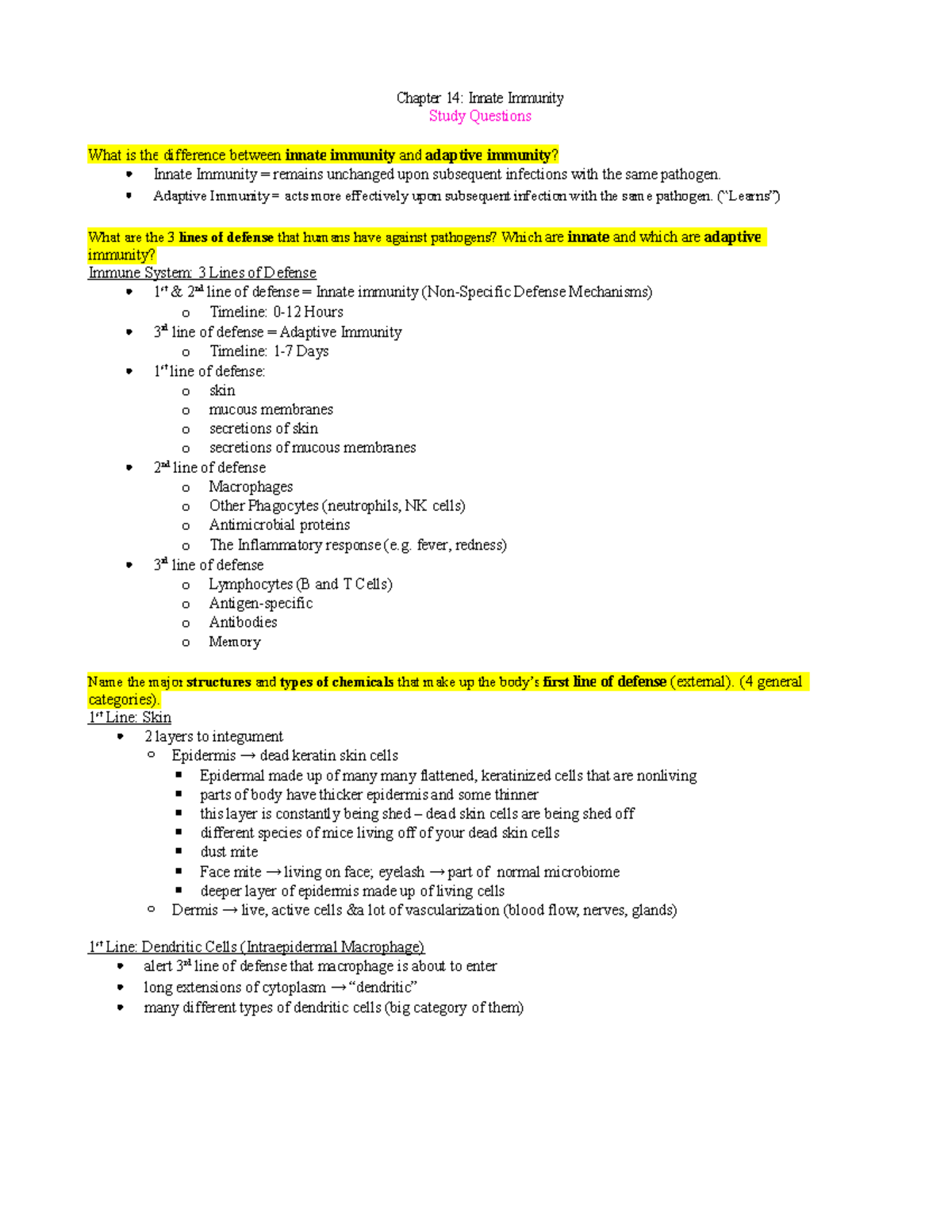 Ch 14 study guide - Cell and molecular biology of bacteria and their ...