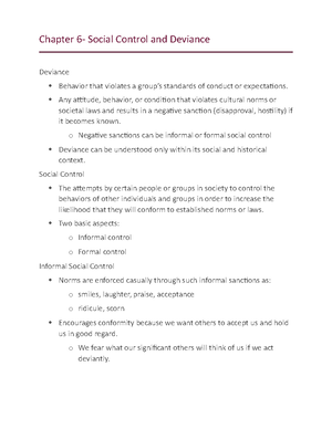 Chapter 1 summary - How Sociology Taught Me to Think Differently on My ...