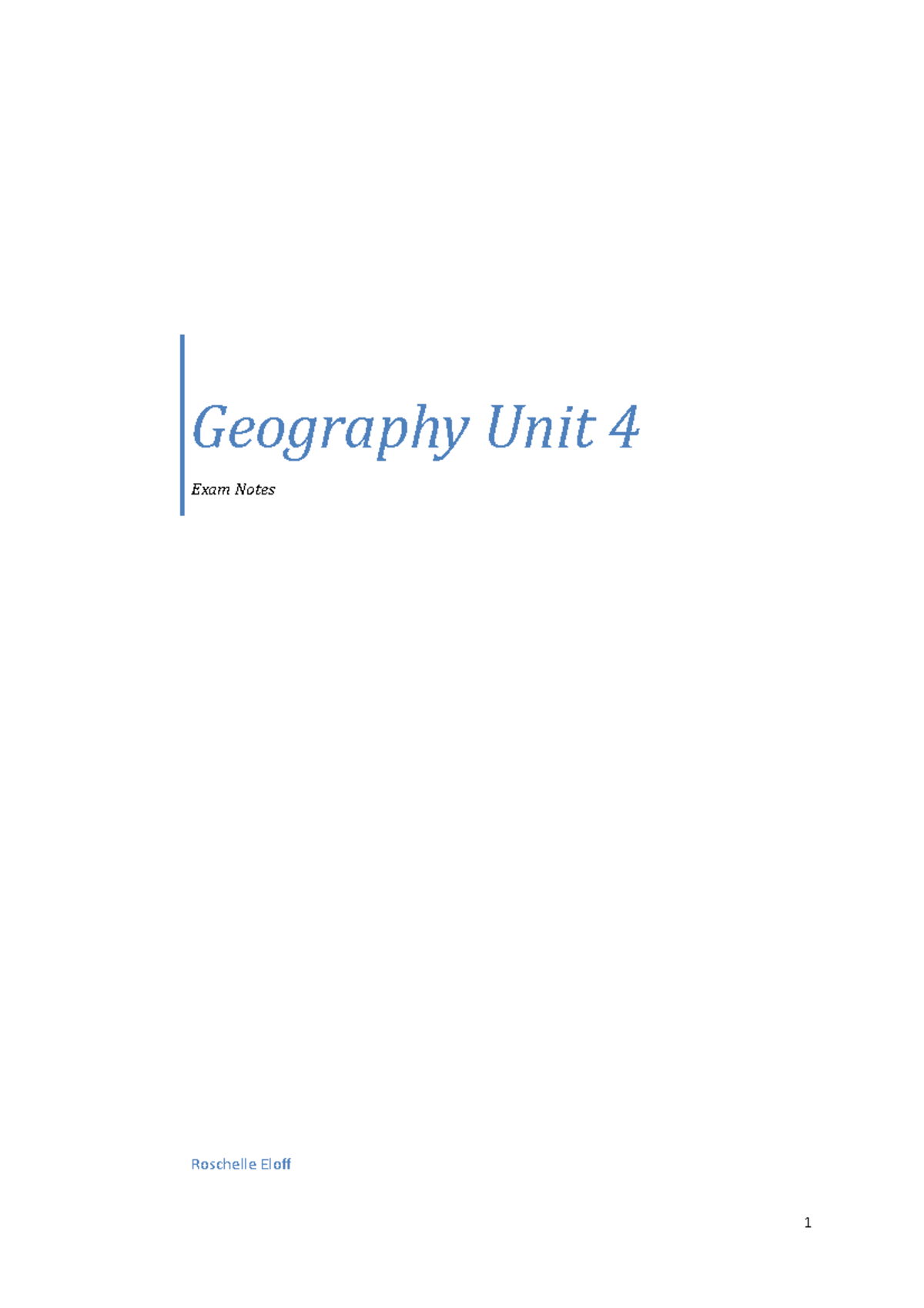 B6Dp 8580geography exam unit 4 - Geography Unit 4 Exam Notes Roschelle ...