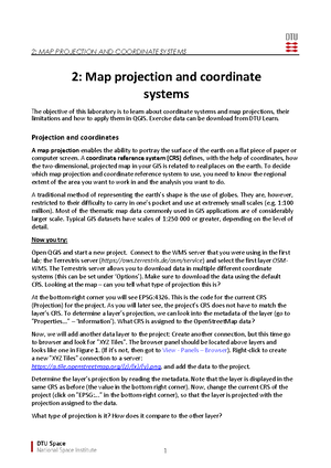 Lab2 - Map projections and coordinates Assinement A - Assignment, part ...