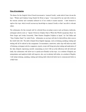 Sarah's English SBA-Final. Completed - ENGLISH A SCHOOL BASED ASSEMENT ...