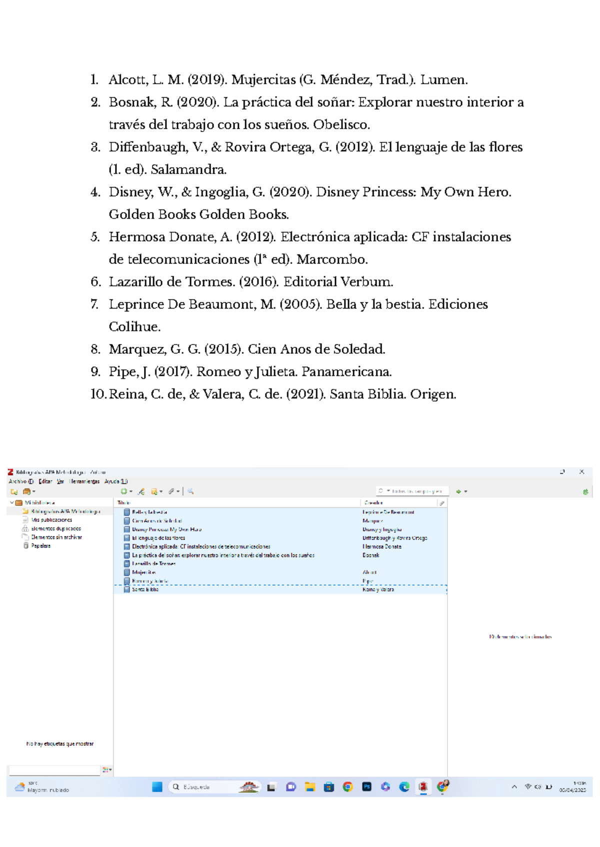 Bibliografia APA Zotero GGR - Alcott, L. M. (2019). Mujercitas (G ...