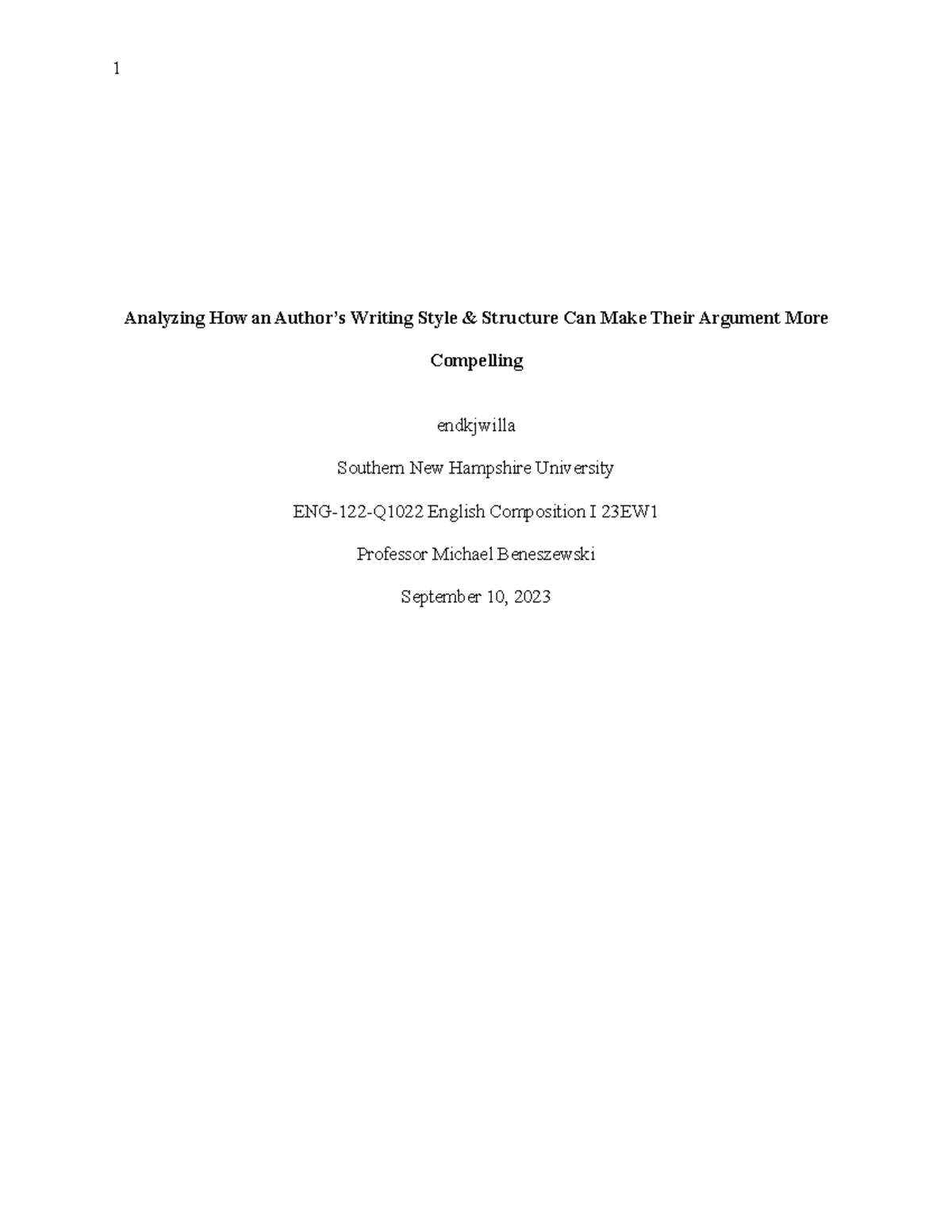 Analyzing How an Author’s Writing Structure Can Make Their Argument ...