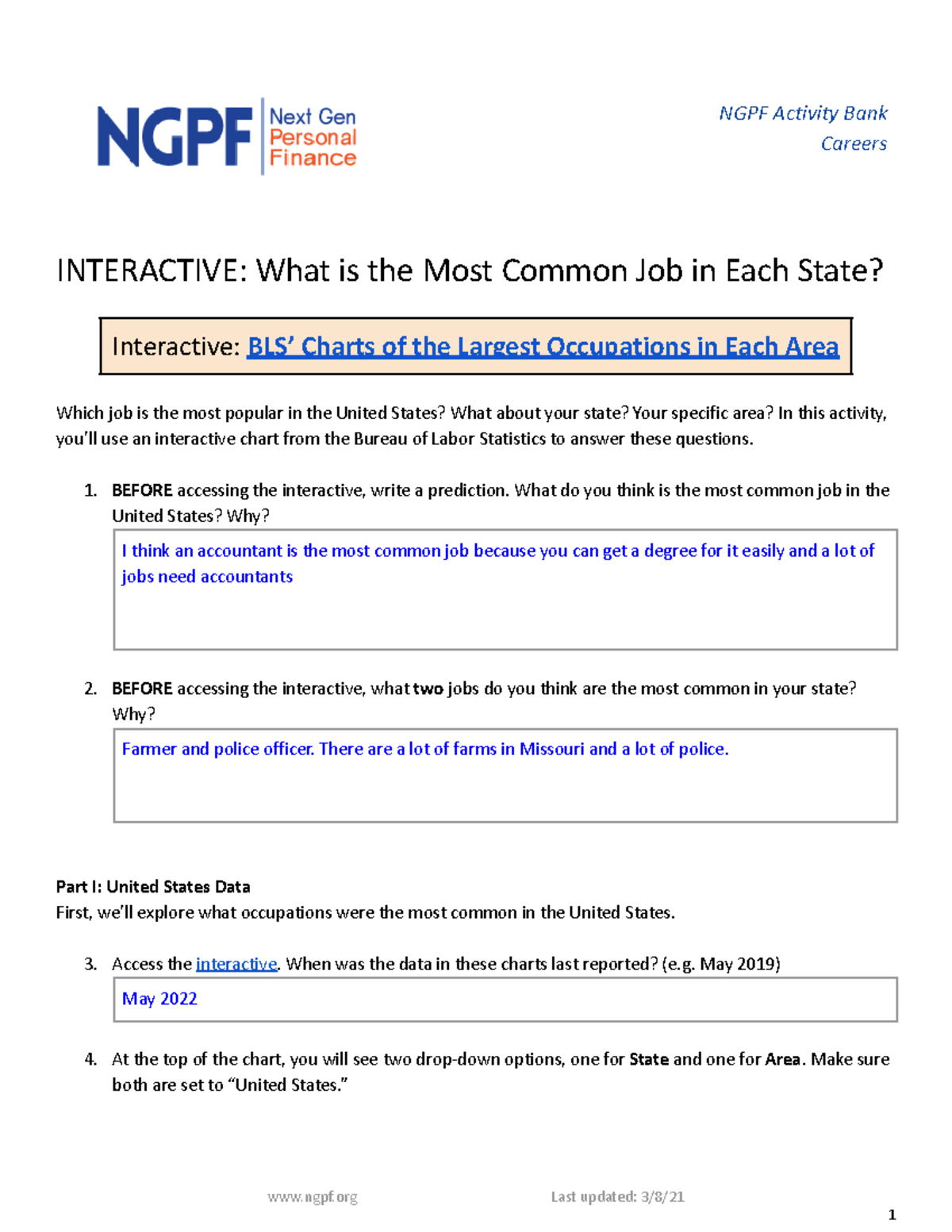 Copy of 1.1.5 Interactive What is the Most Common Job in Each State ...