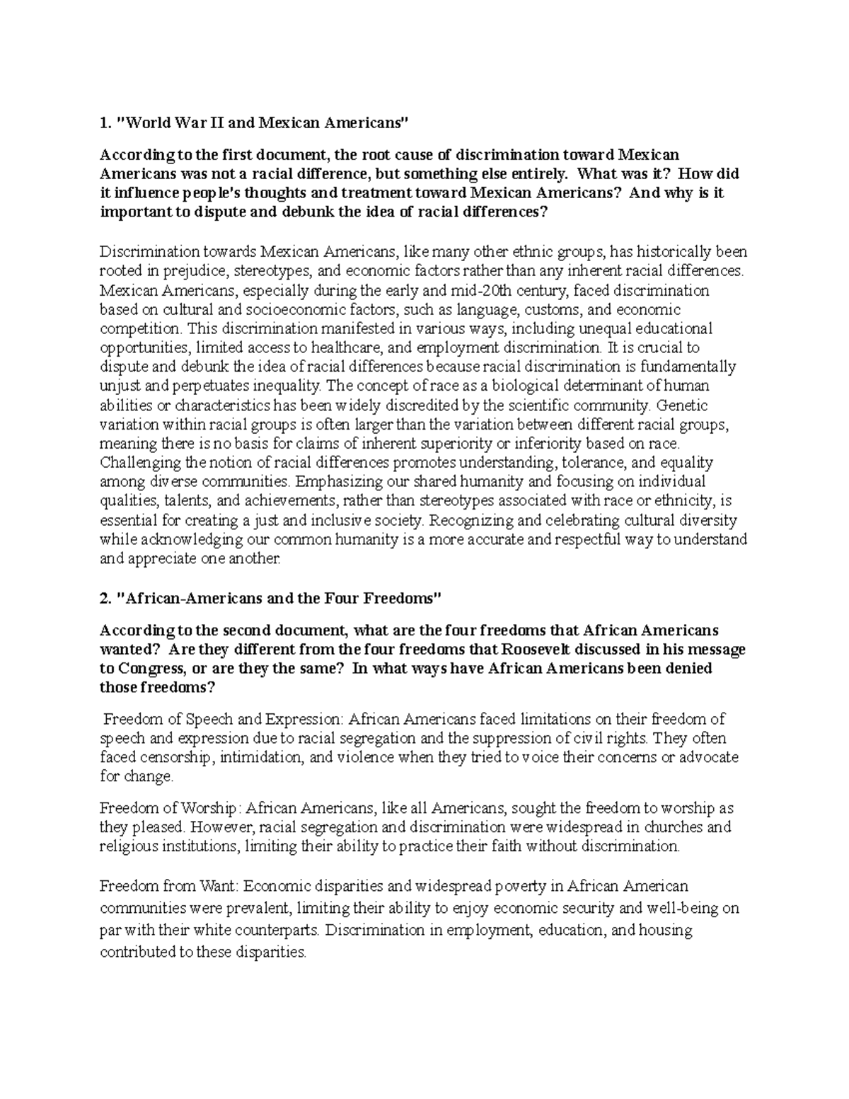 Source Assignment - fkjhkjhfytd - "World War II and Mexican Americans ...