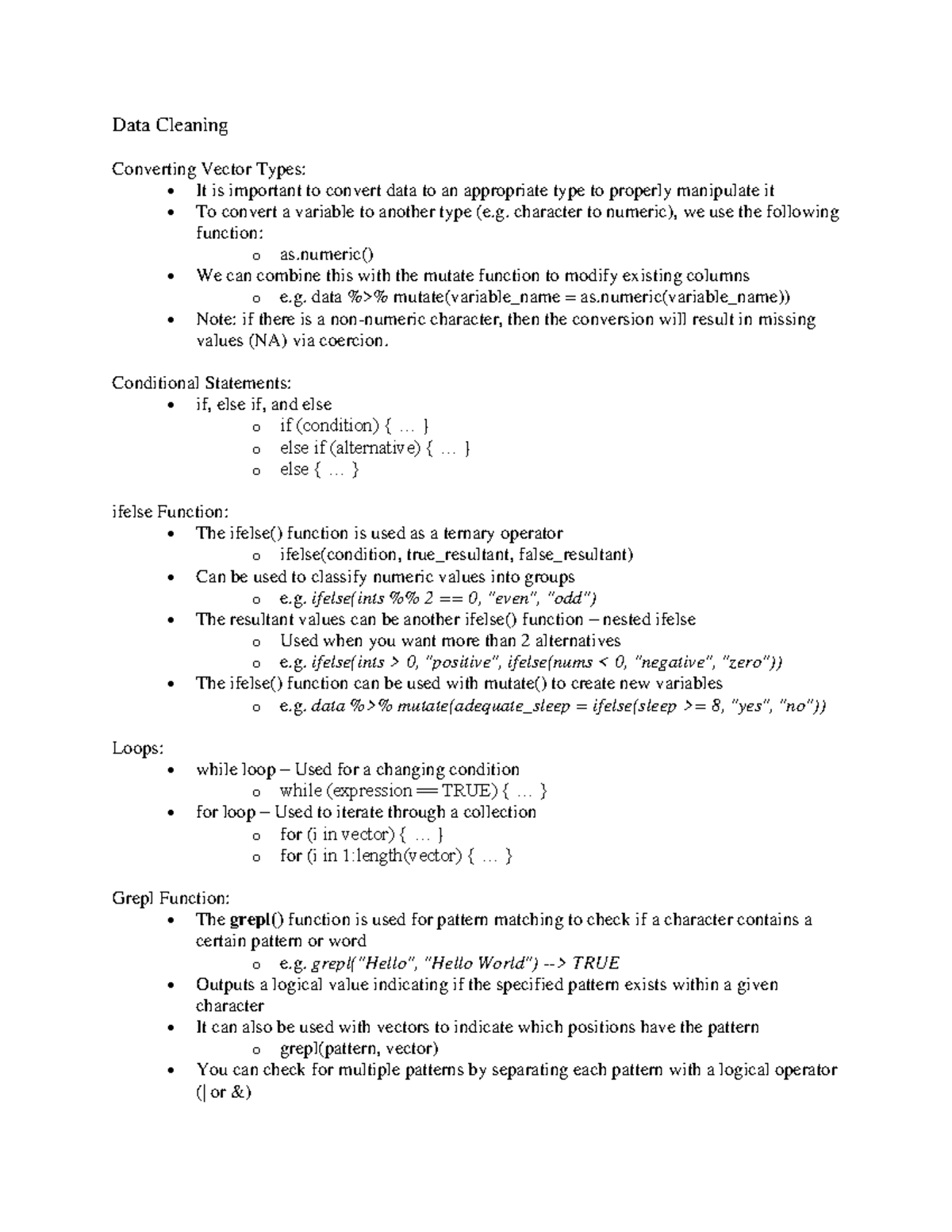 Data Cleaning - Stat 1601 - UVA - Studocu