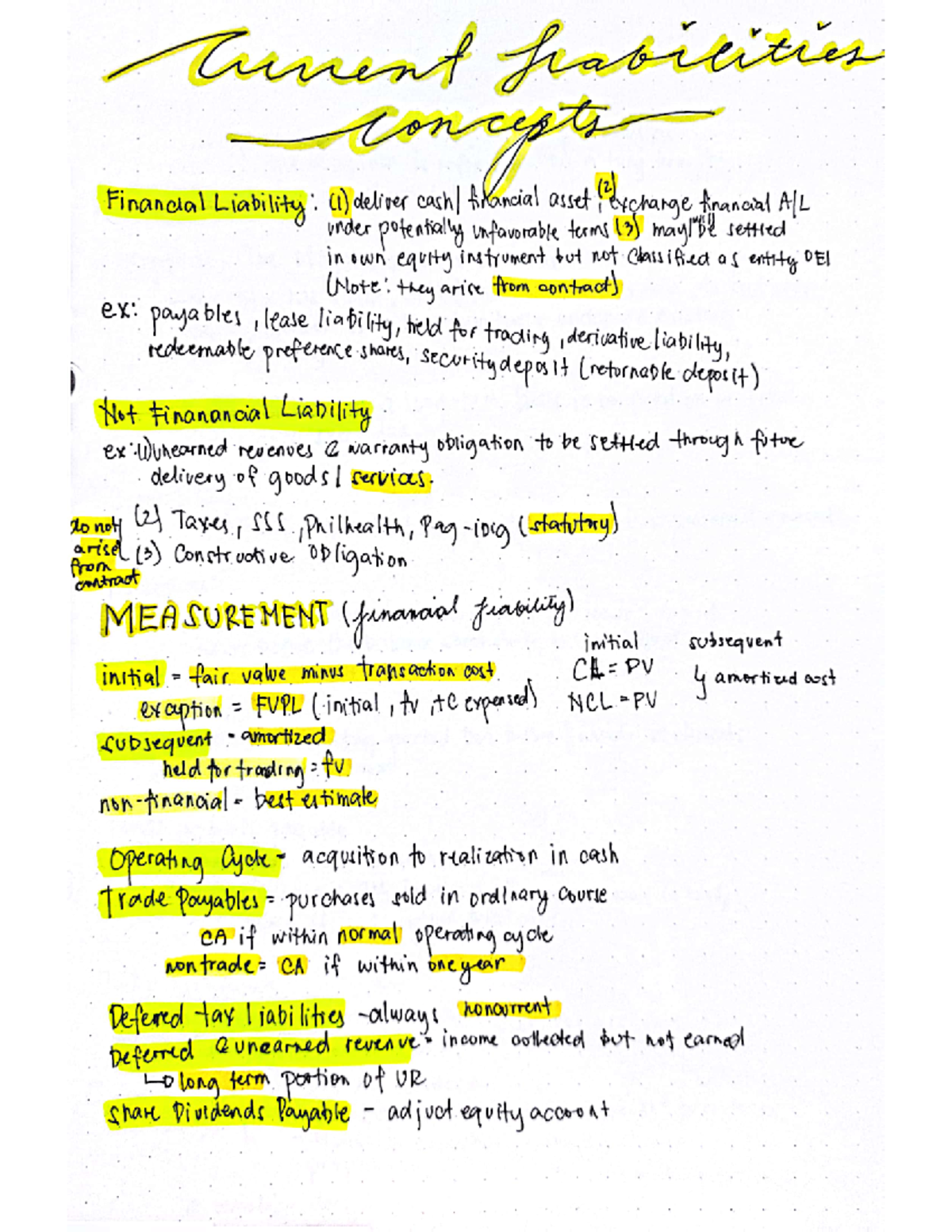 Cam Scanner - Notes - Bachelor of Science in Accountancy - Studocu