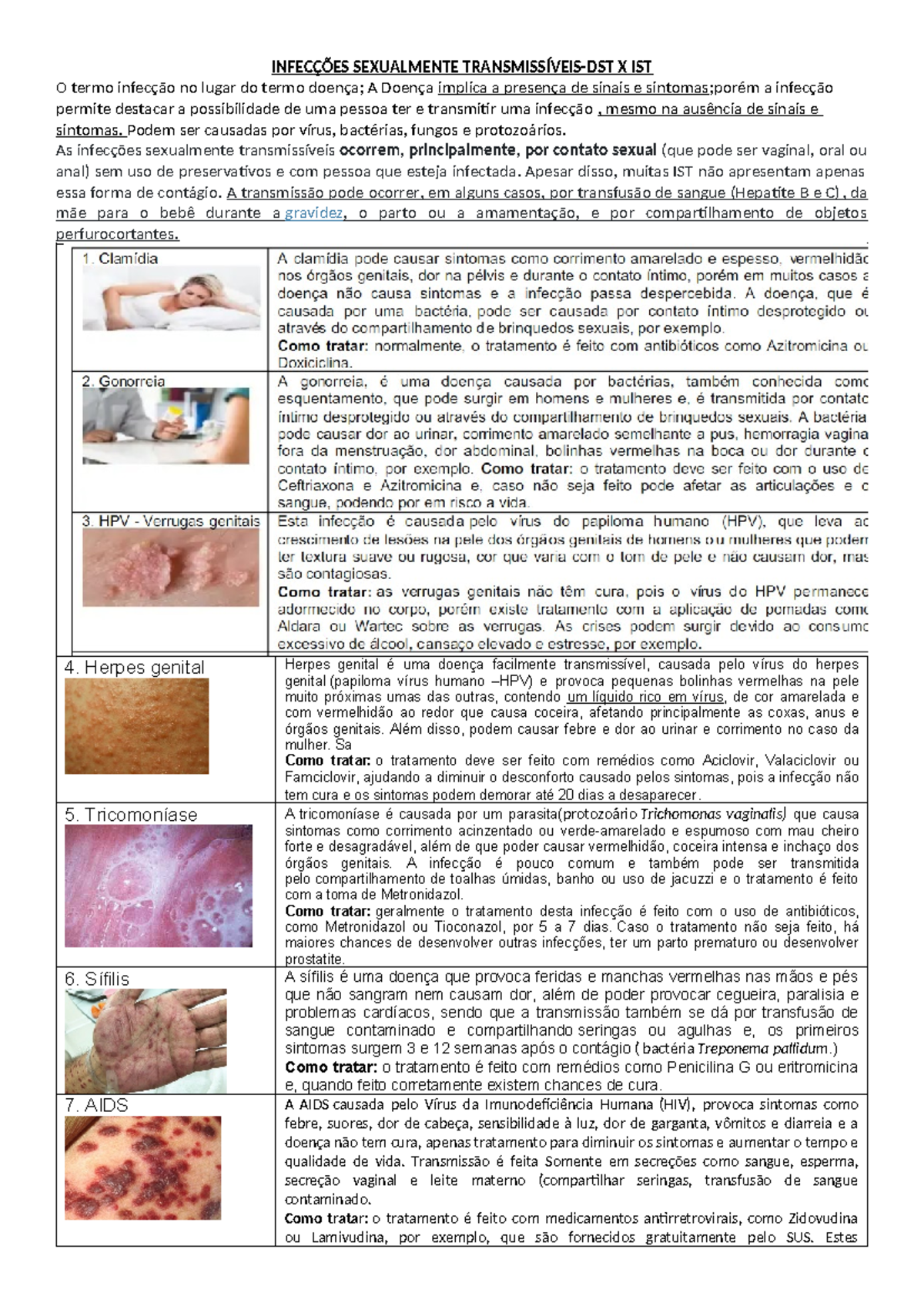 Infecções Sexualmente Transmissíveis - INFECÇÕES SEXUALMENTE ...