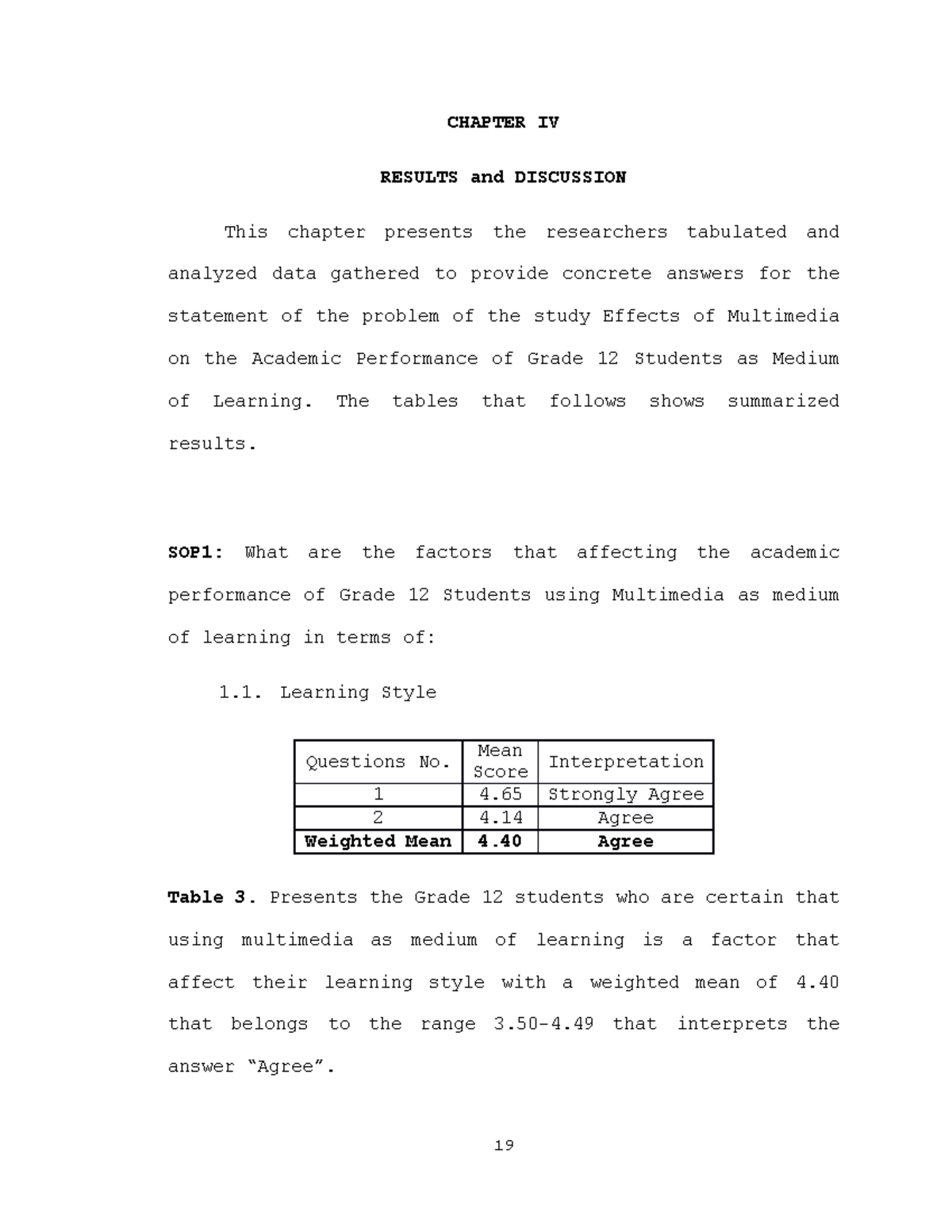 10 Chapter IV - My research paper. - CHAPTER IV RESULTS and DISCUSSION ...