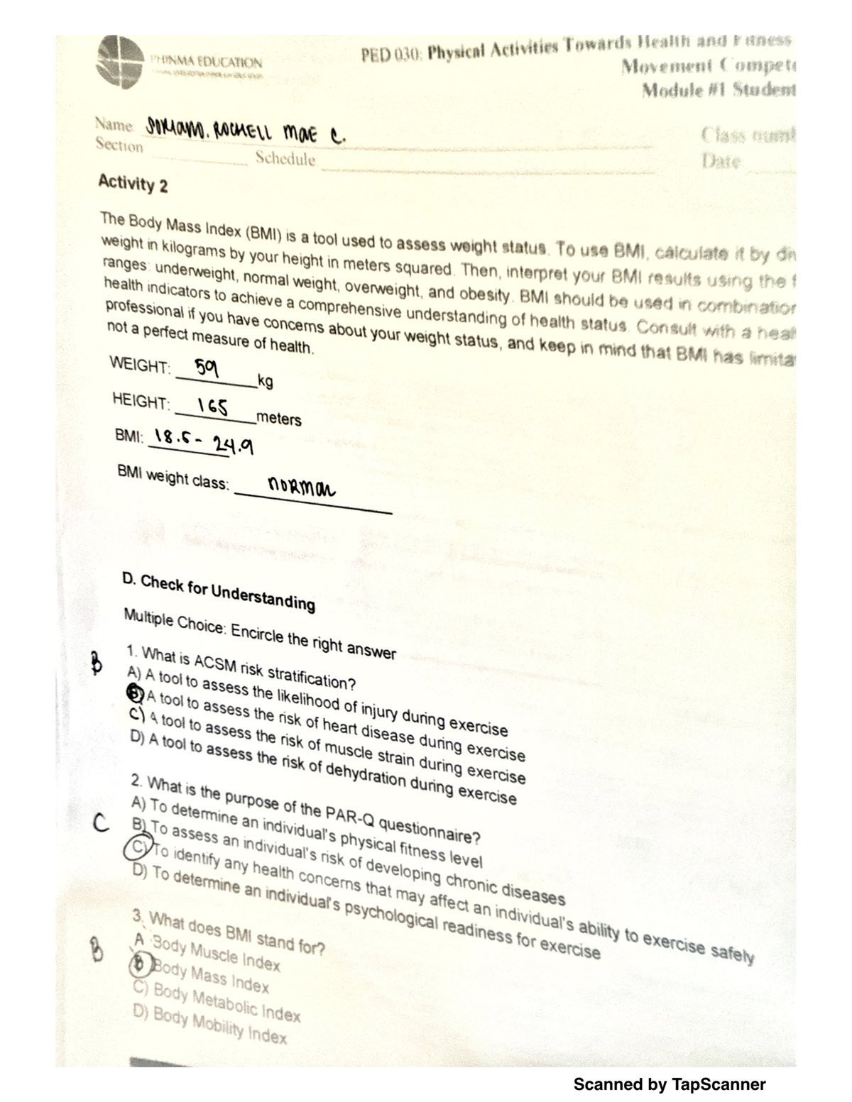 Tap Scanner 8 22 23 - kajanahajjahaha - Bachelor of science in ...