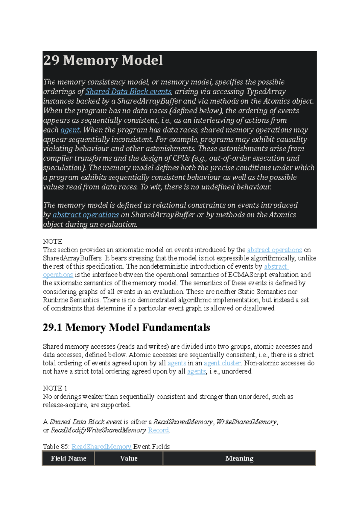 29 - yes - 29 Memory Model The memory consistency model, or memory ...