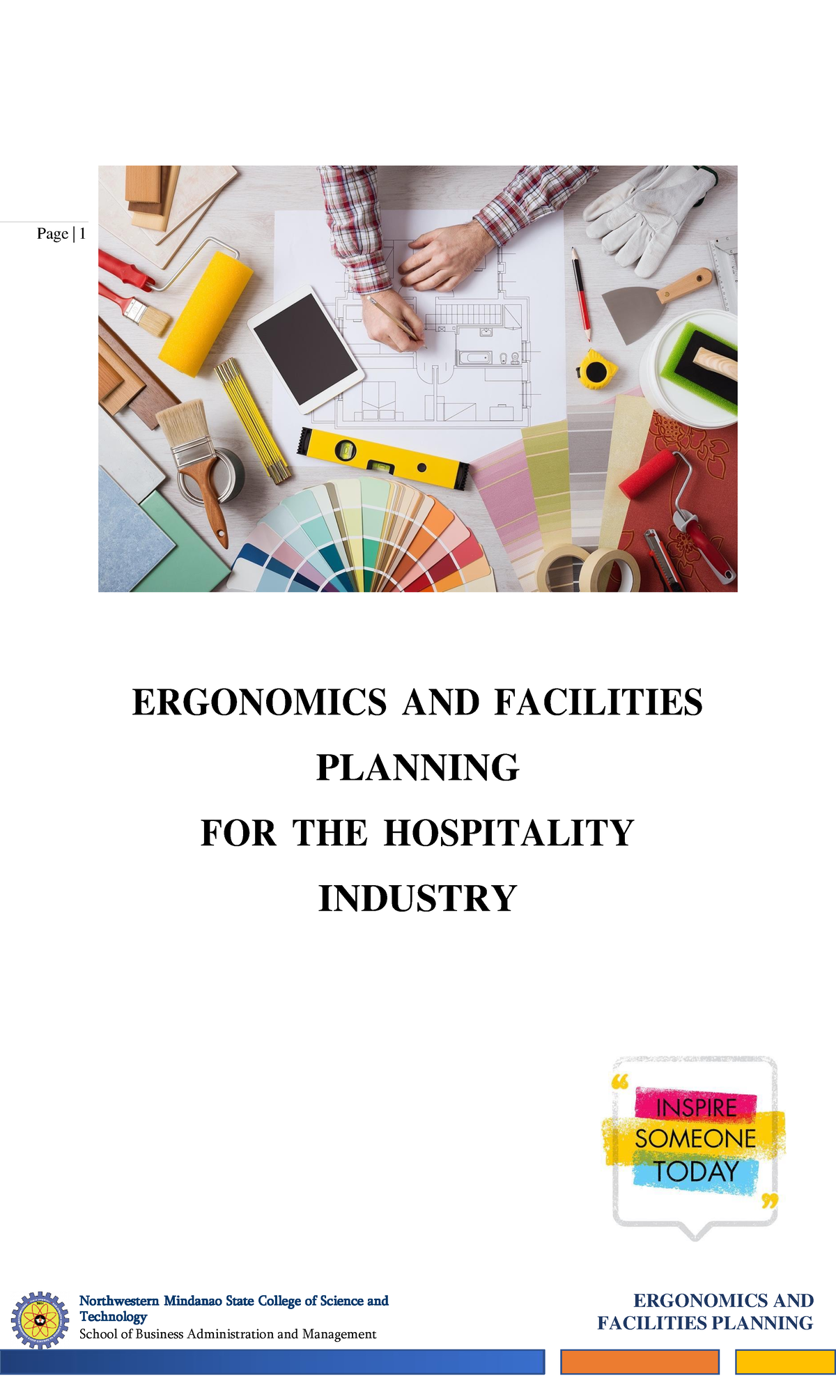 Ergo-module - For class - ERGONOMICS AND FACILITIES PLANNING ...