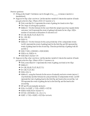 Definitions - Definitions: Sigma notation: subscripts are used to denote data from different ...