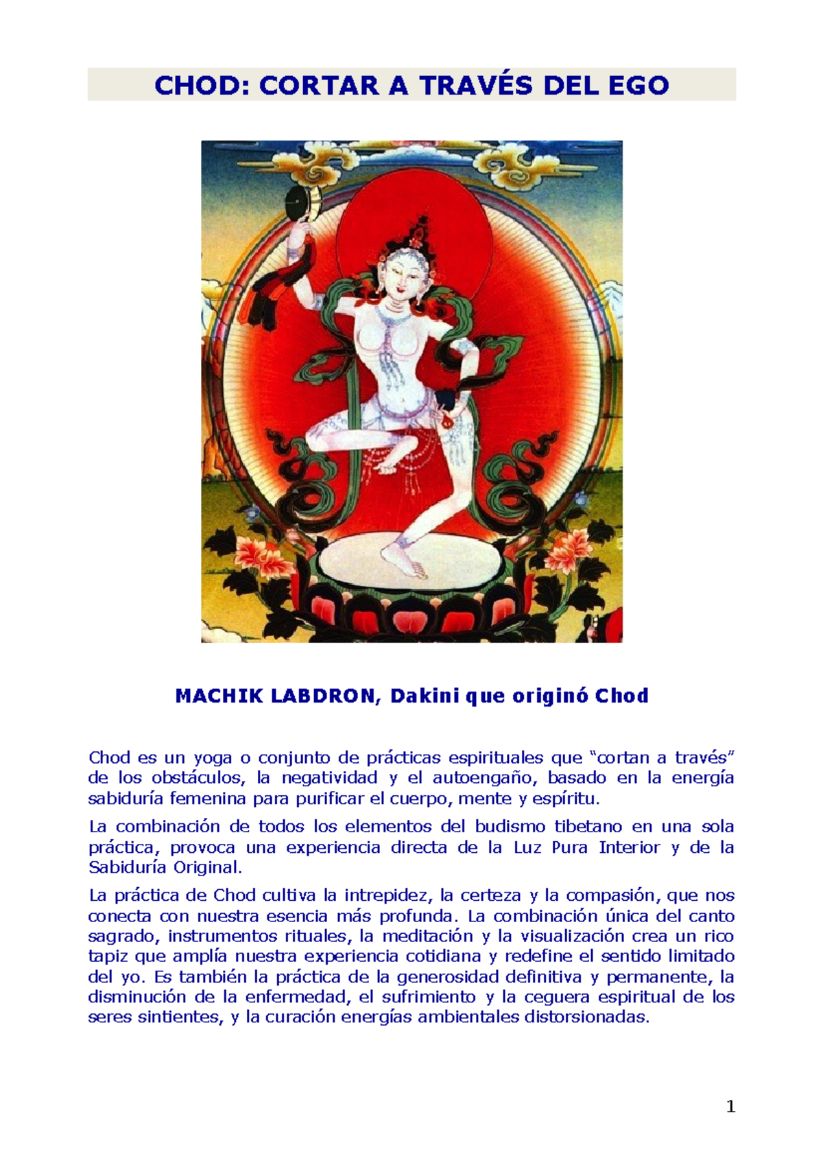 CHOD Cortar El Ego - nyydrt6j - CHOD: CORTAR A TRAVÉS DEL EGO MACHIK ...