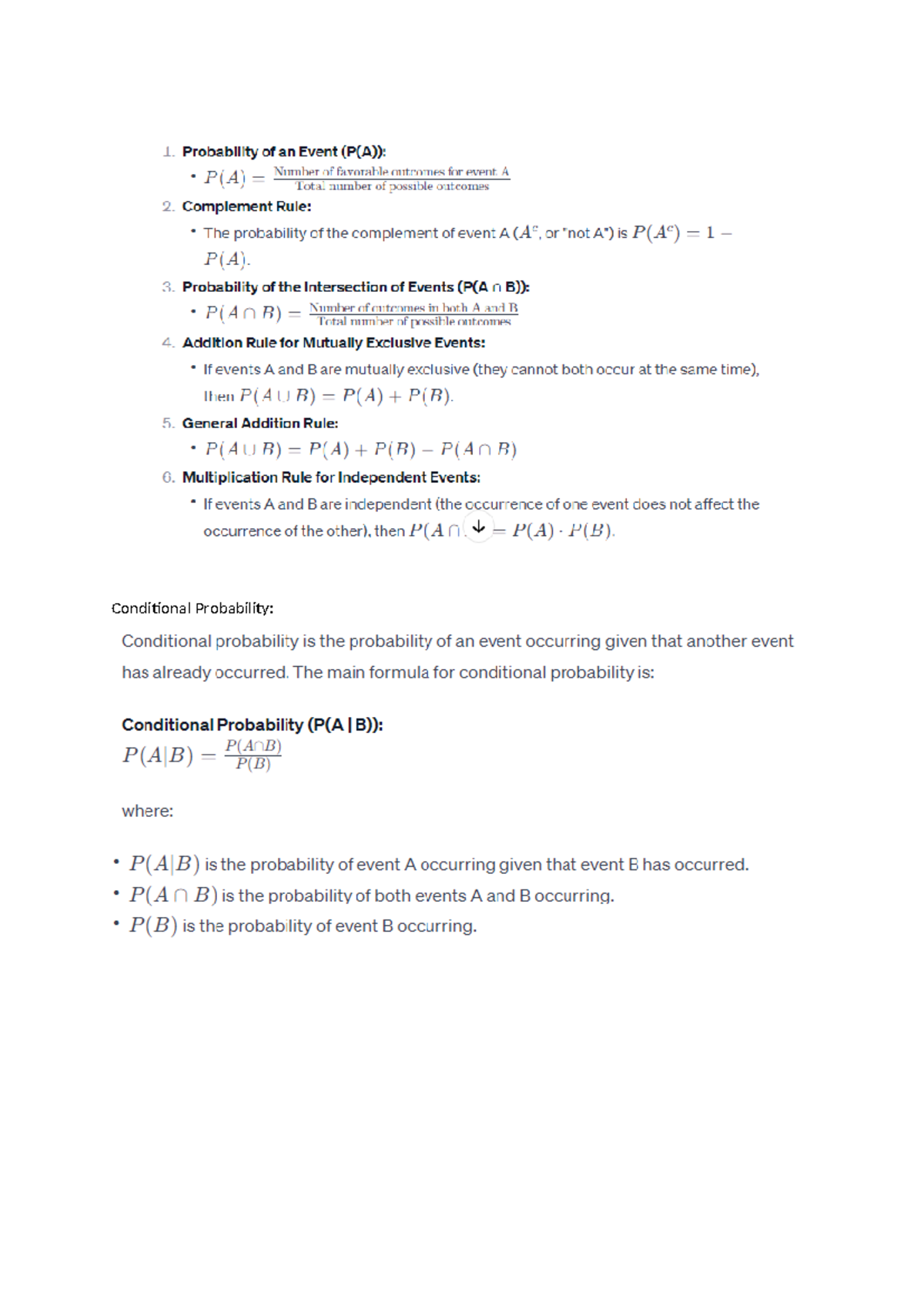 ISM Formulas - Foundations of Machine Learning - Conditional ...