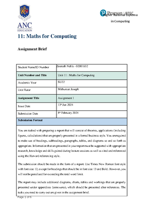 Unit 16 Computing Research Project PART 1 Proposal - Higher National Diploma in Computing Unit ...
