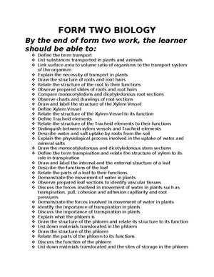 Biology FORM 2 Questions - NAME_____________________________ADMISSION ...